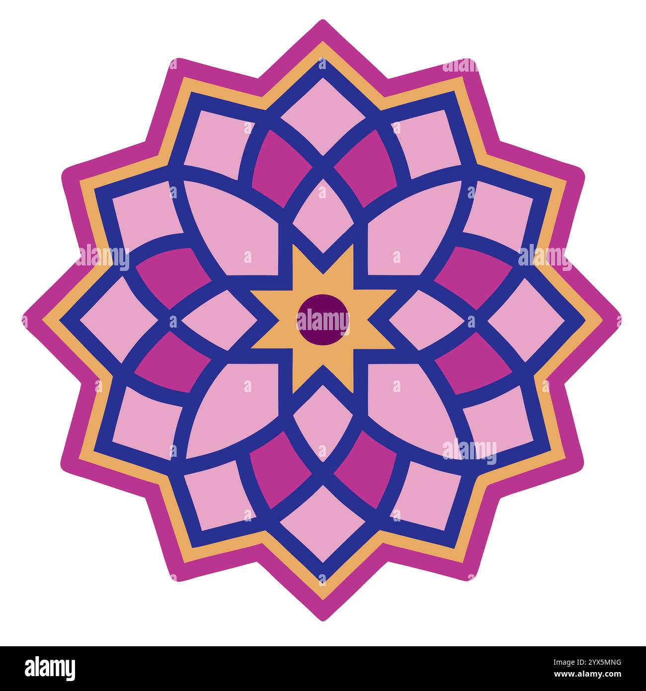 Elegant Islamic Geometric Pattern for Book Covers, Religious Designs ...