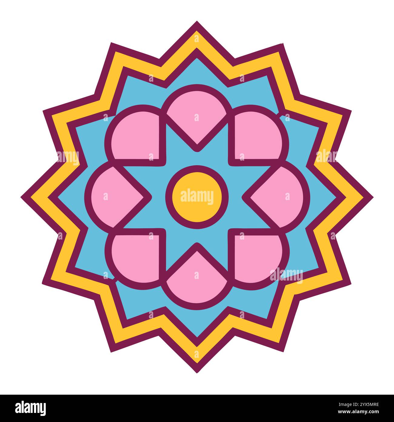 Elegant Islamic Geometric Pattern for Book Covers, Religious Designs ...