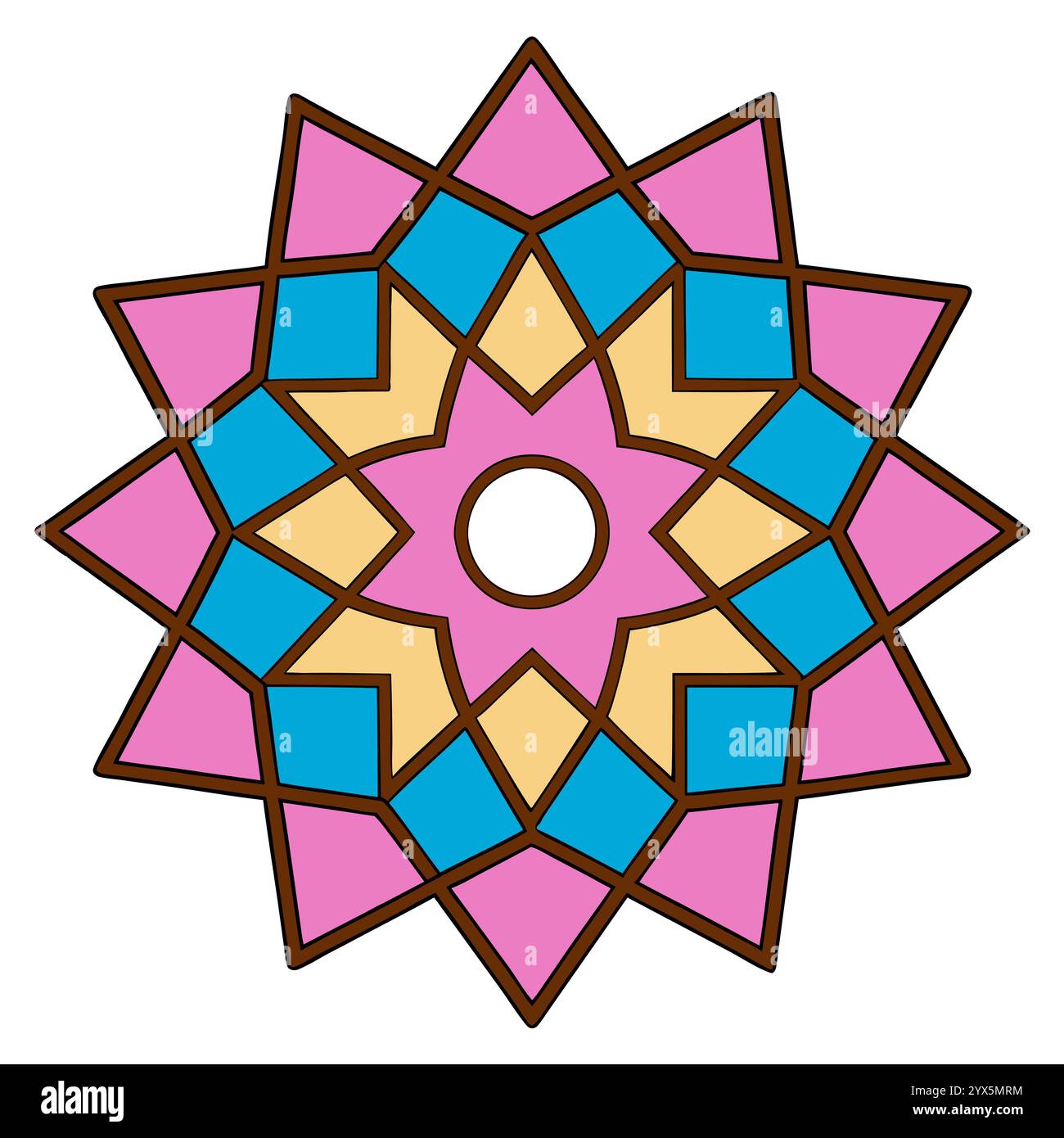 Elegant Islamic Geometric Pattern for Book Covers, Religious Designs ...
