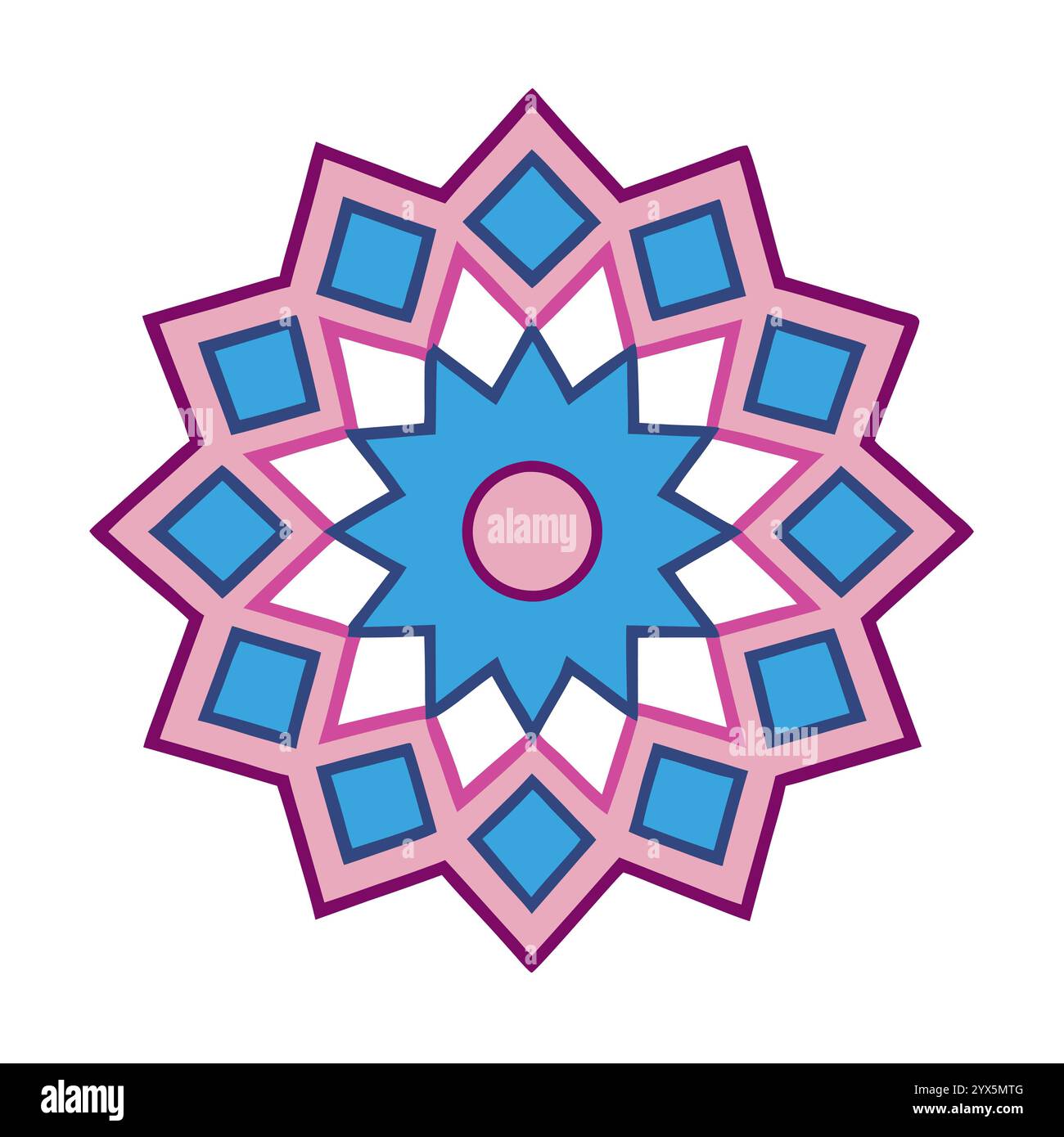 Elegant Islamic Geometric Pattern for Book Covers, Religious Designs ...