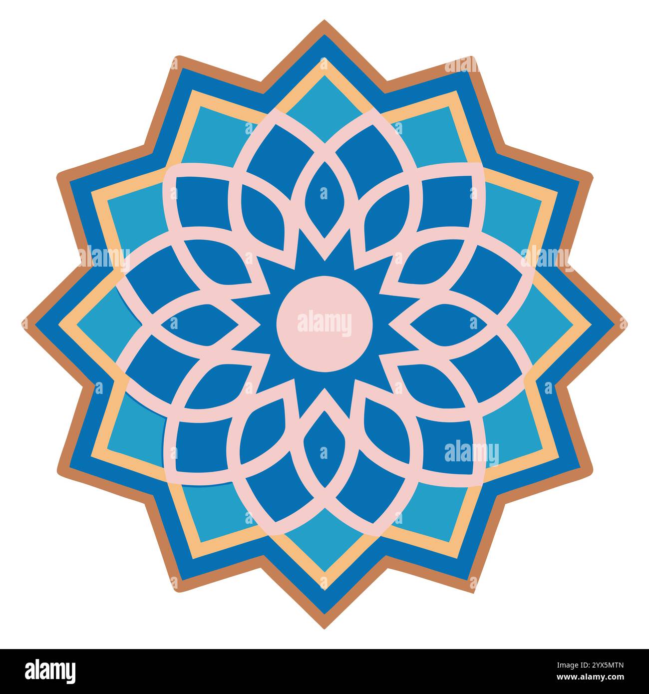 Elegant Islamic Geometric Pattern for Book Covers, Religious Designs ...