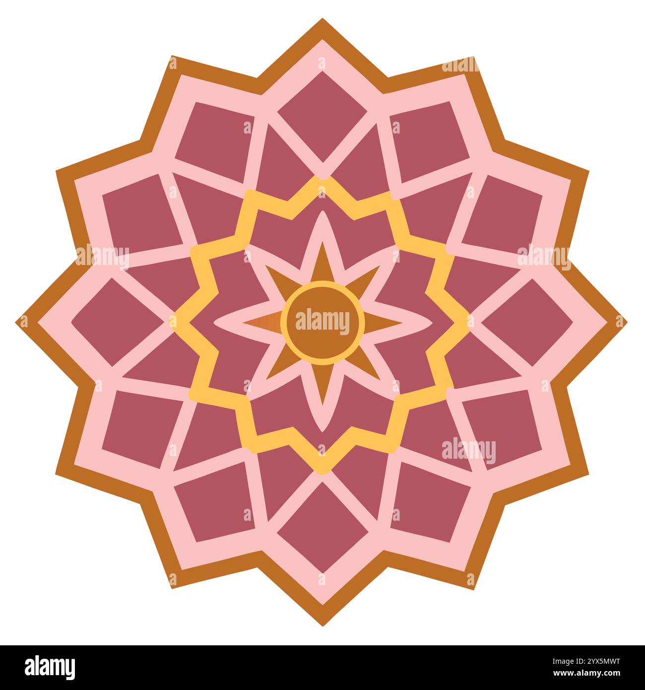 Elegant Islamic Geometric Pattern for Book Covers, Religious Designs ...
