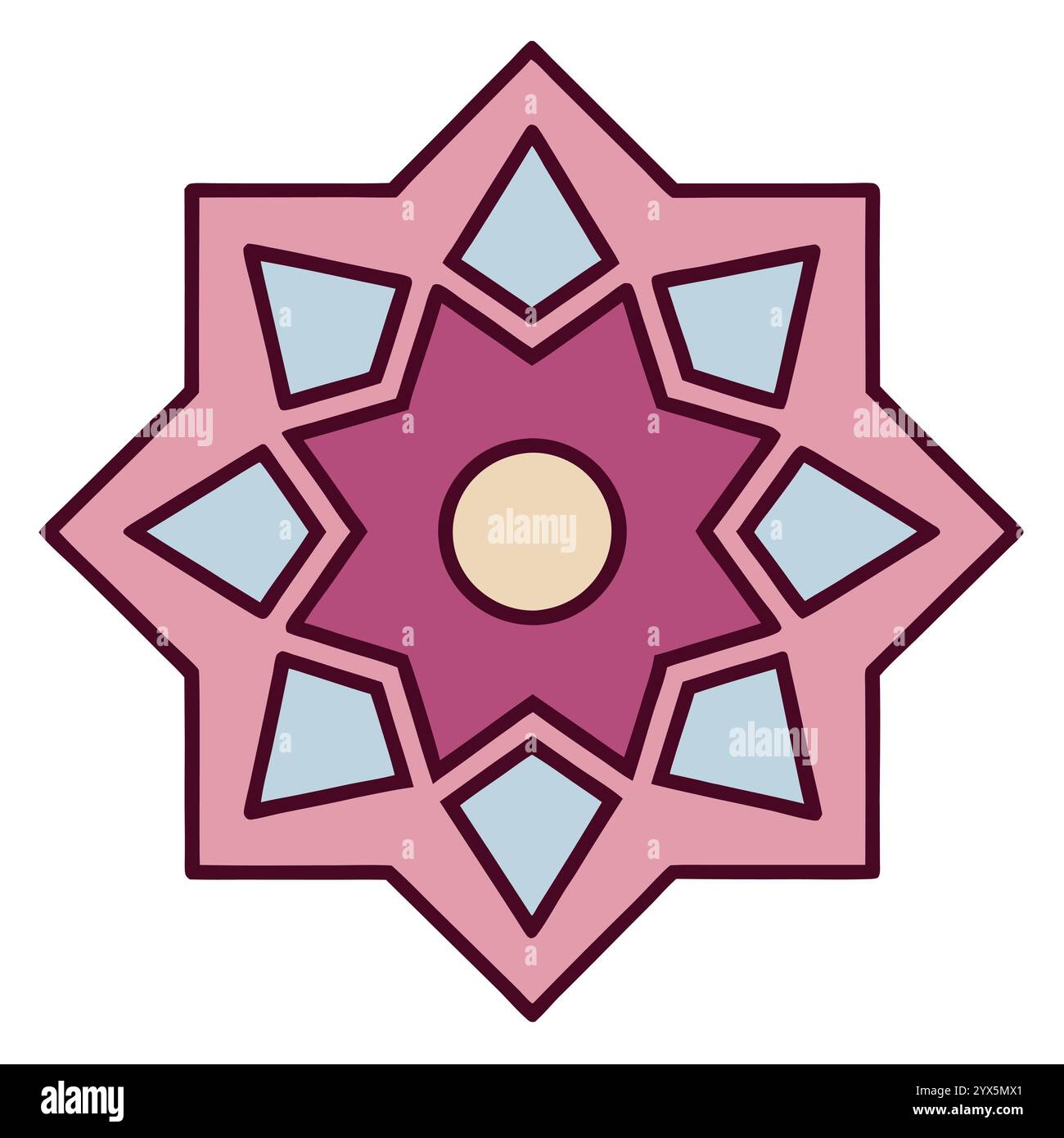 Elegant Islamic Geometric Pattern for Book Covers, Religious Designs ...