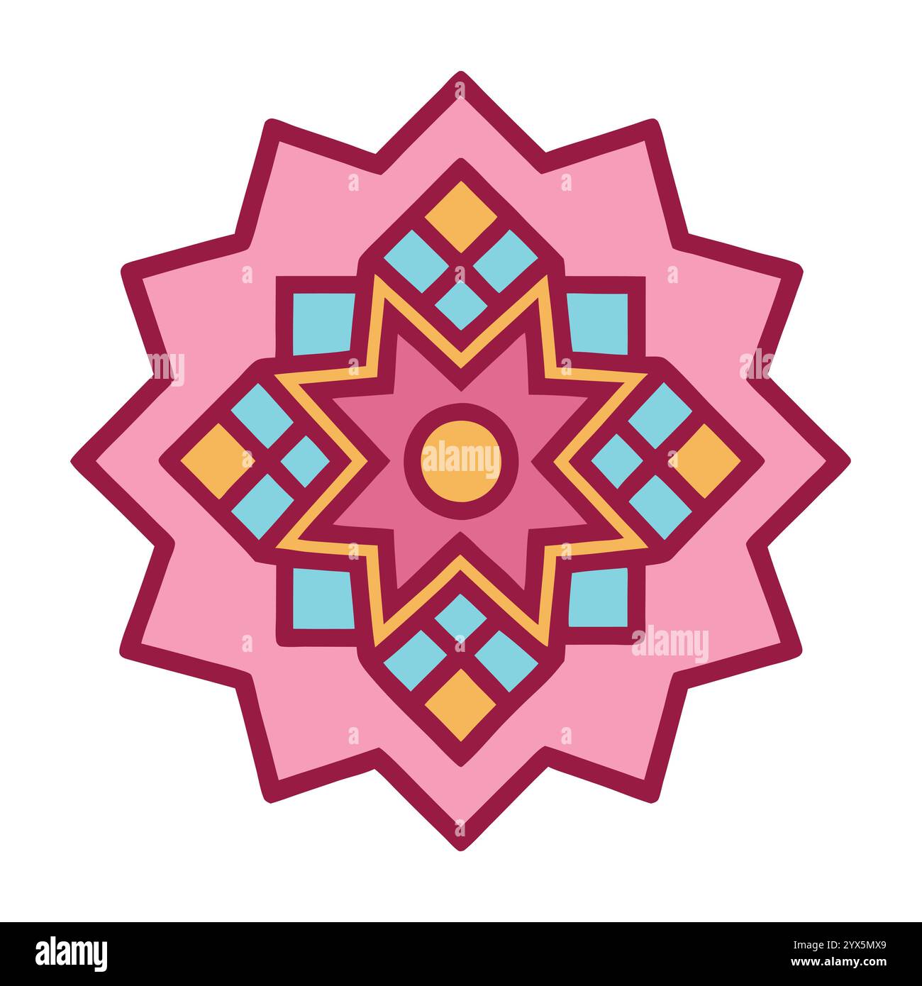 Elegant Islamic Geometric Pattern for Book Covers, Religious Designs ...