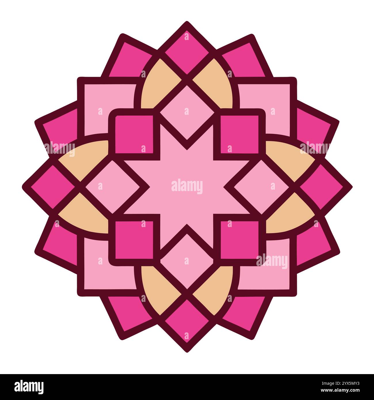 Elegant Islamic Geometric Pattern for Book Covers, Religious Designs ...