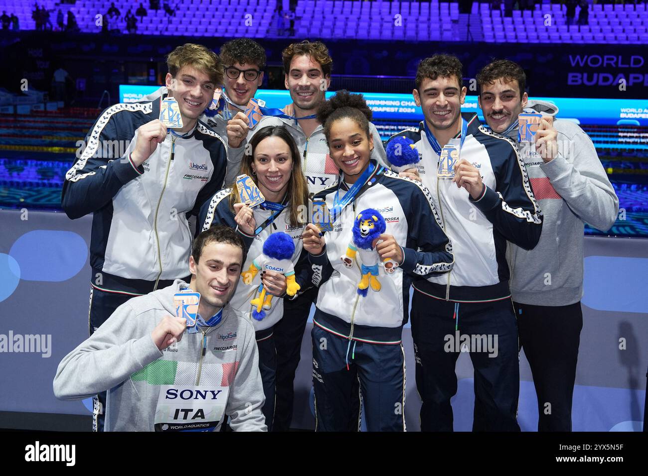 Budapest, Ungheria. 13th Dec, 2024. Filippo Megli, Manuel Frigo, Carlos ...