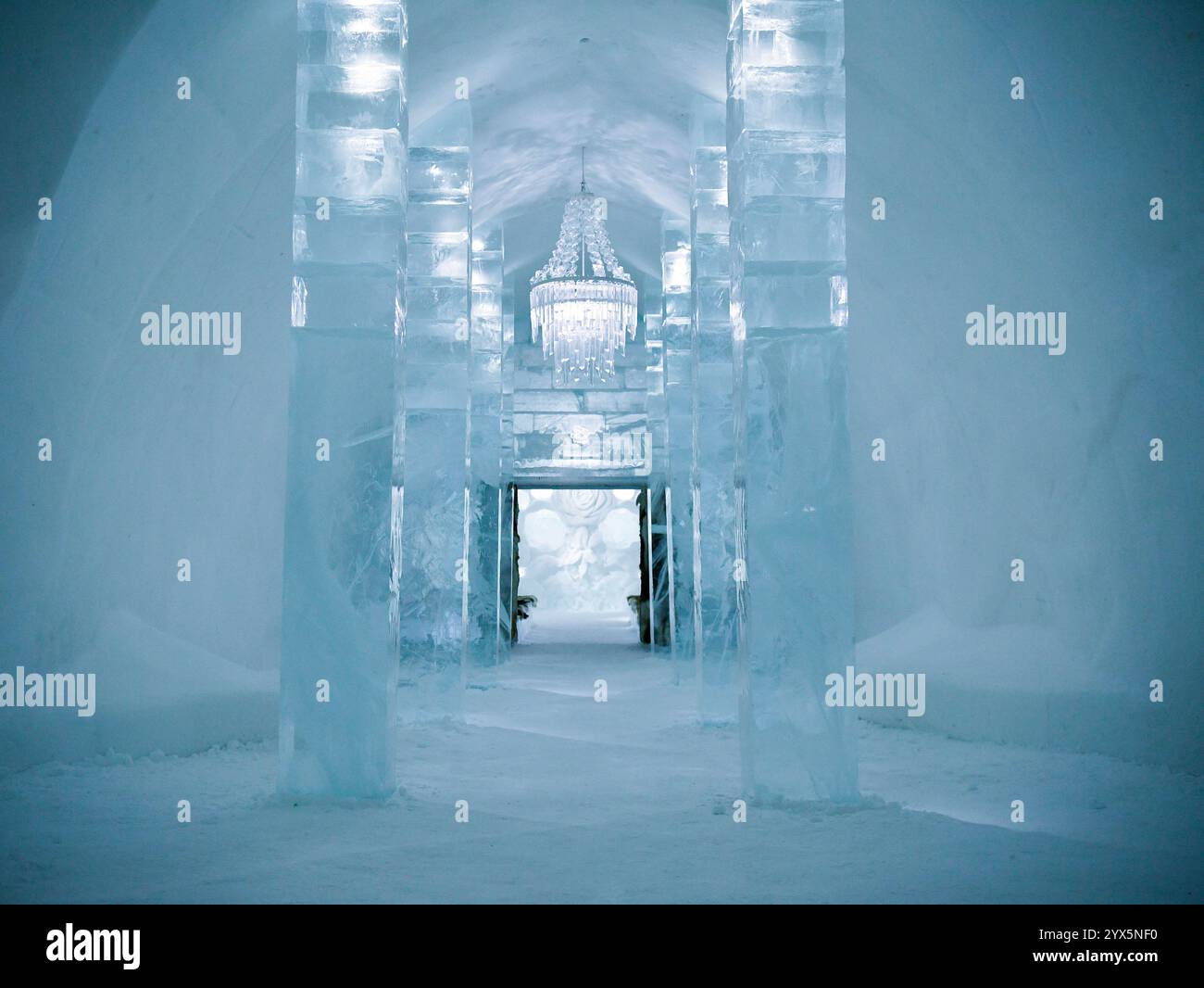 KIRUNA, Sweden. , . 2025. The icehotel has reopened every winter since ...