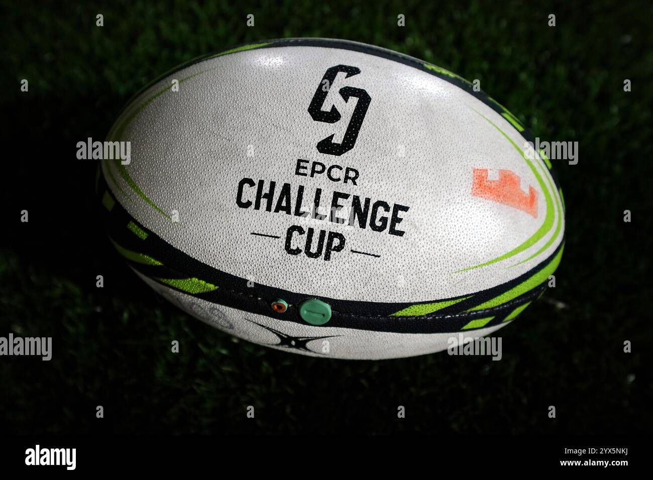 Close up of the official matchday ball before the EPCR Challenge Cup ...