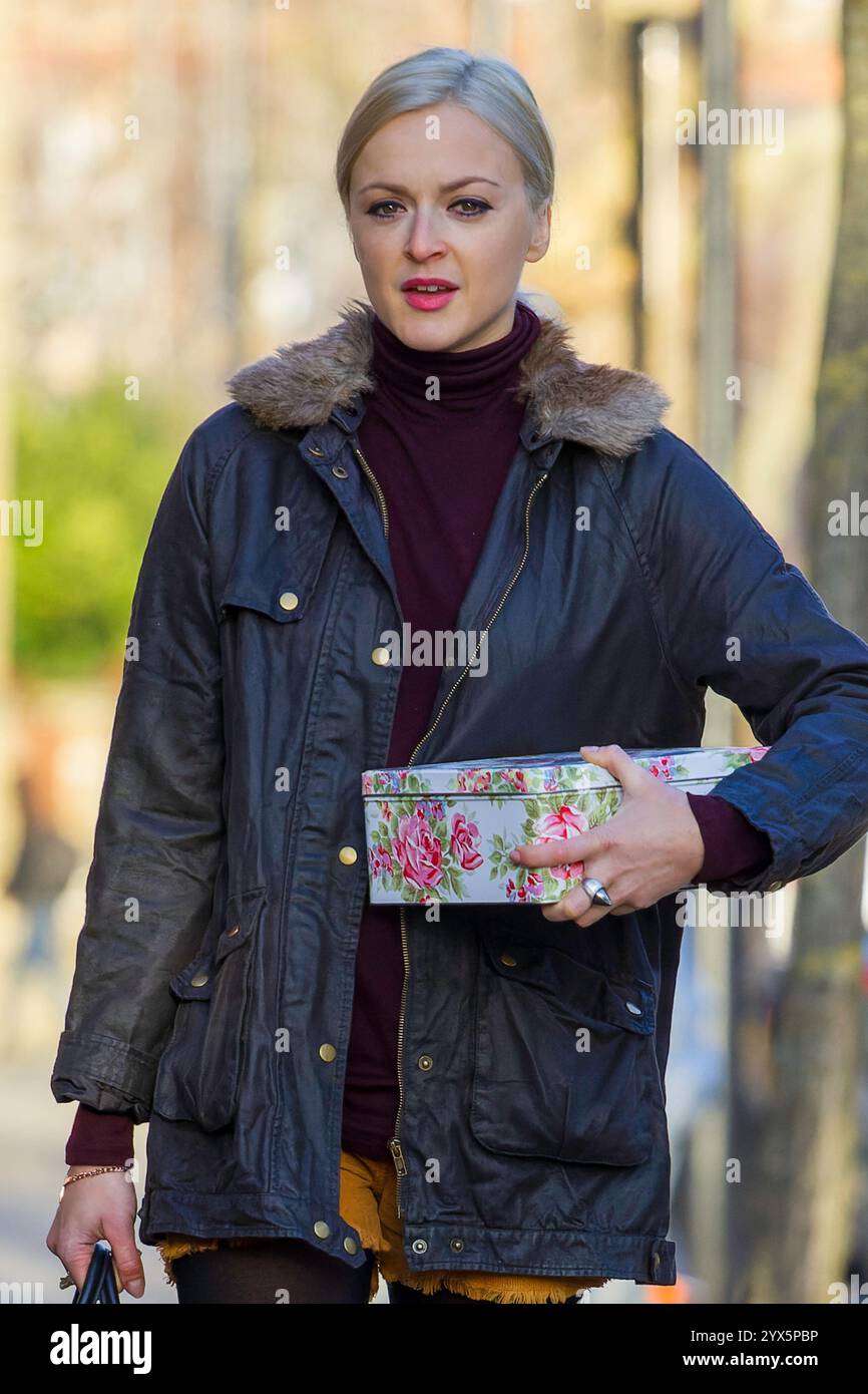 LONDON, UNITED KINGDOM - FEB 2012: Fearne Cotton and Jesse Wood seen ...