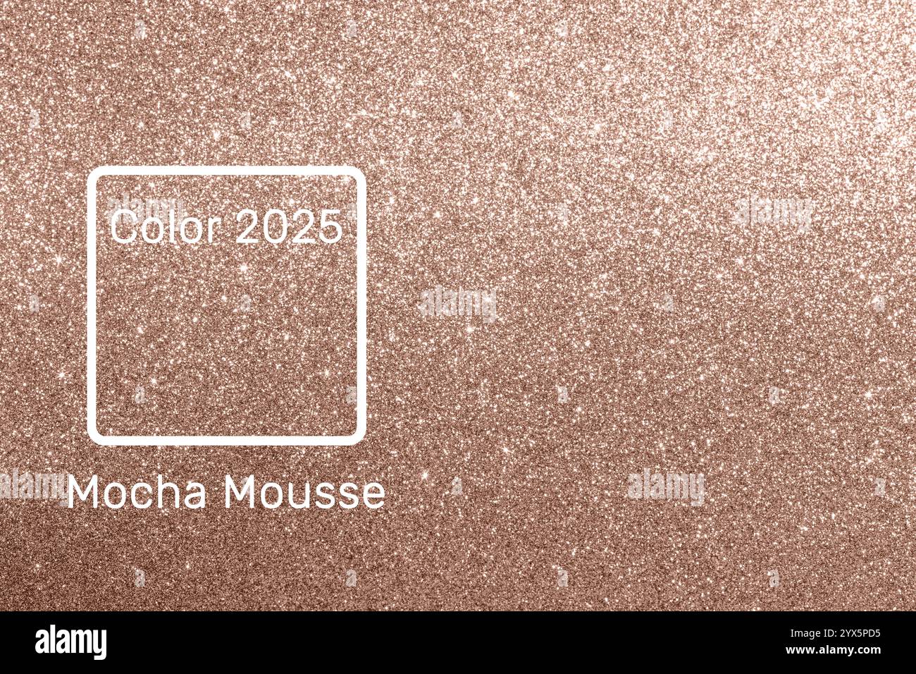 Glowing background with bokeh effect in mocha mousse color 2025 Stock ...