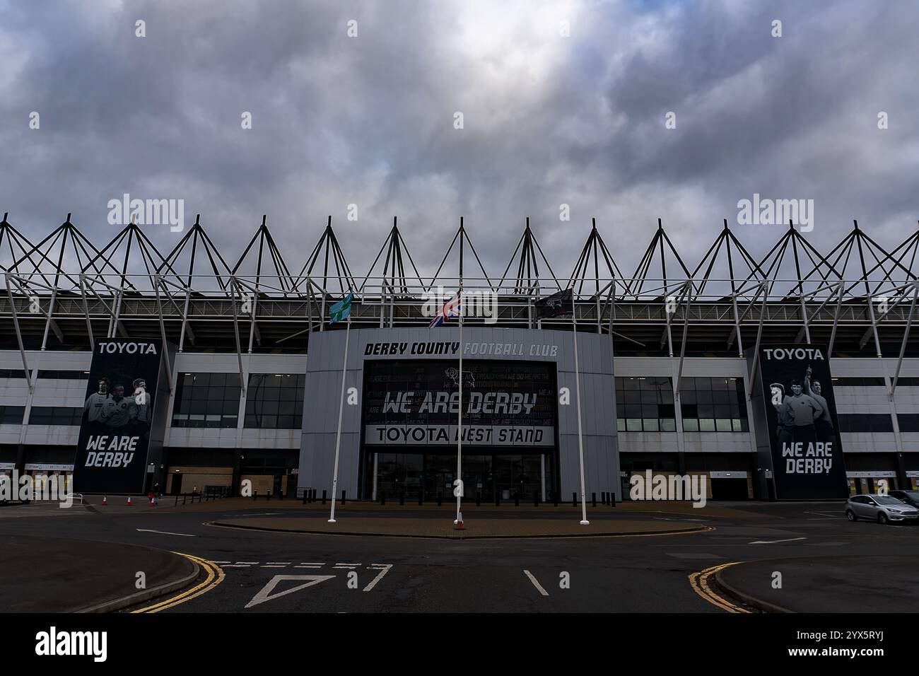 Pride Park is the home of Derby County Football Club in Derbyshire, UK ...