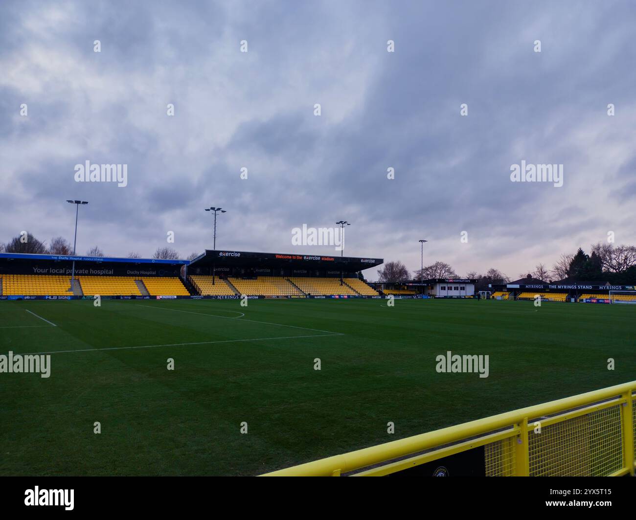 Wetherby Road, home stadium of Harrogate Town FC in North Yorkshire, UK ...