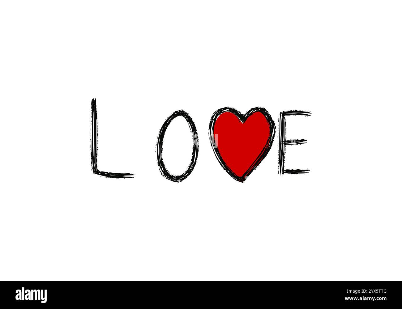 Word LOVE doodle, vector illustration Stock Vector Image & Art - Alamy