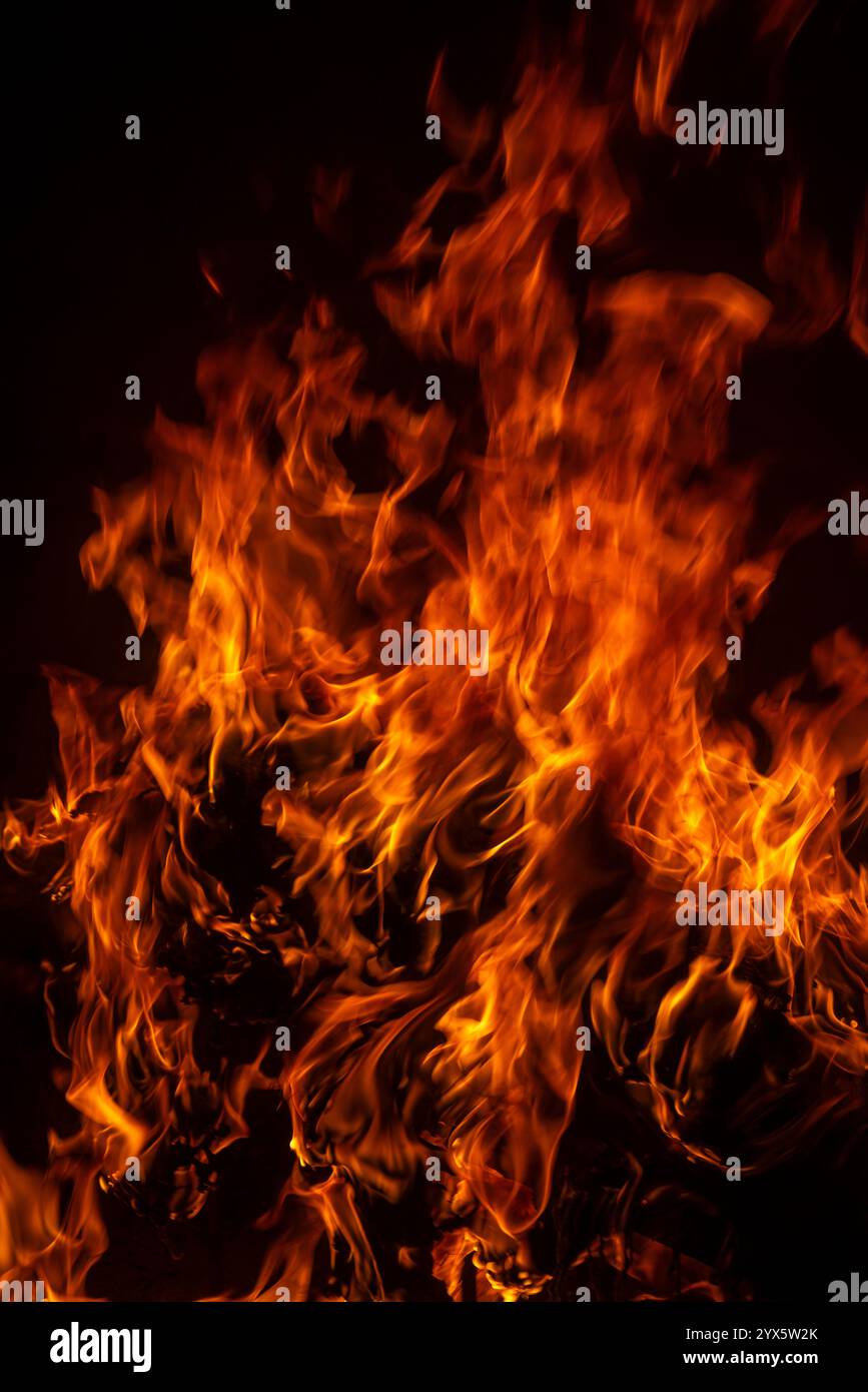 Abstract blaze fire flame texture for banner background. Fire flames on ...