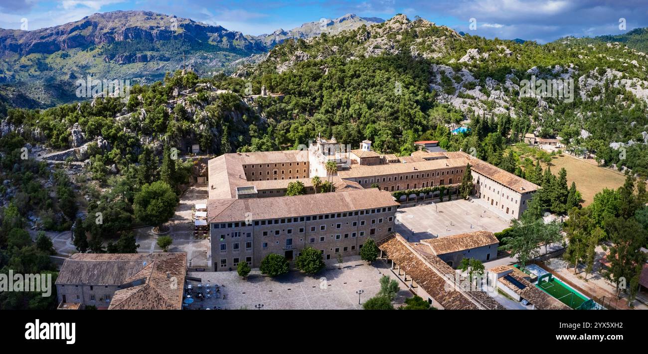 Landmarks of Mallorca (Majorca) island Spain-sanctuary and monastery ...