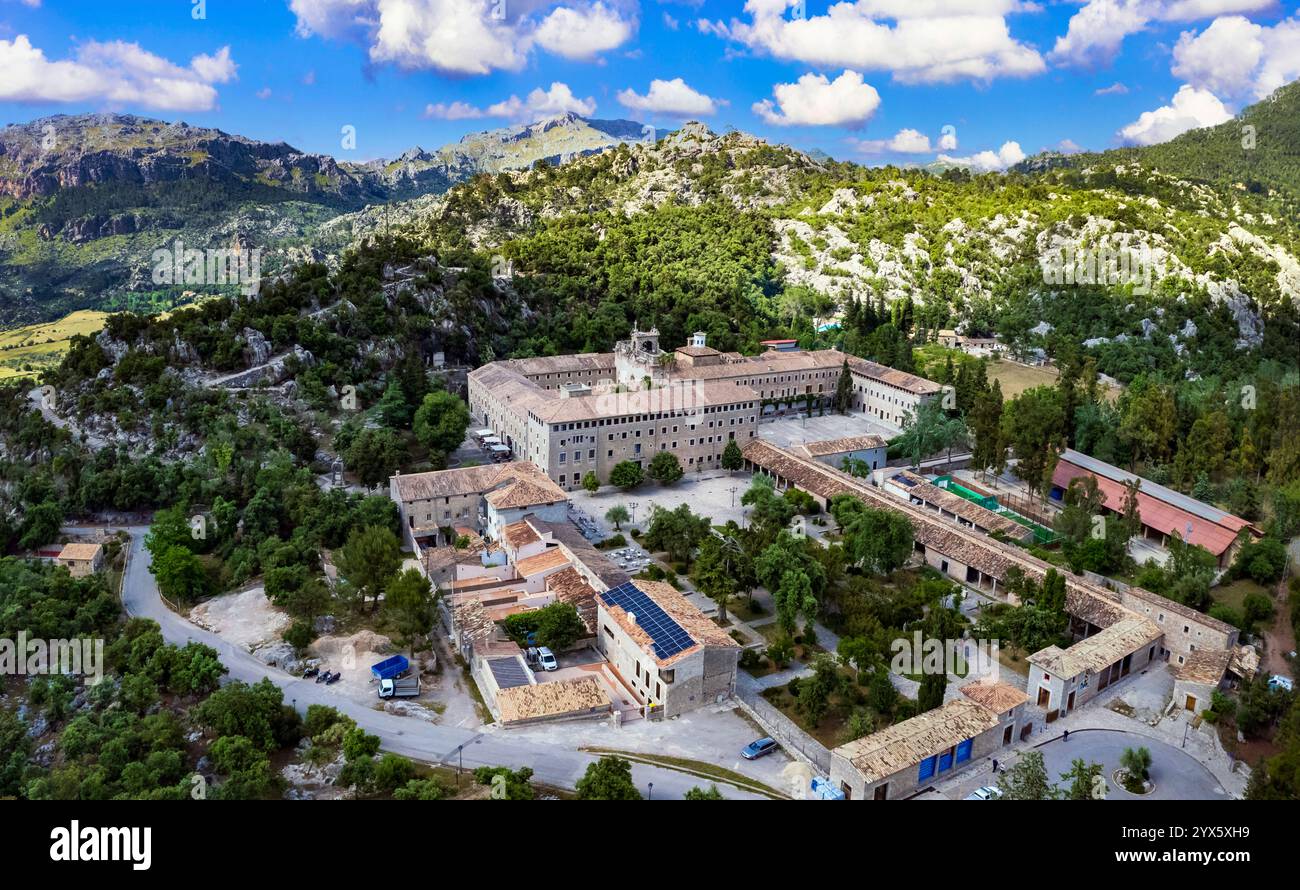Landmarks of Mallorca (Majorca) island Spain-sanctuary and monastery ...