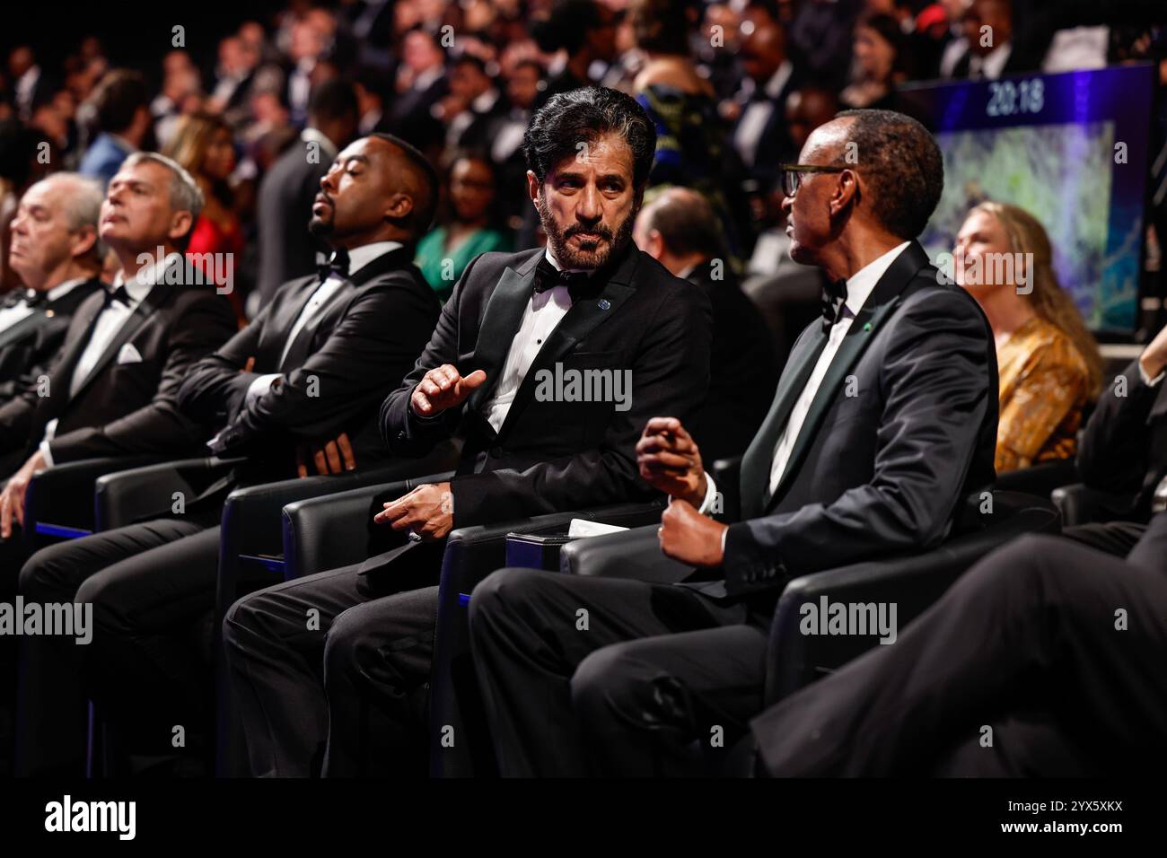 Kagame Paul, Rwanda president, portrait with BEN SULAYEM Mohammed ...