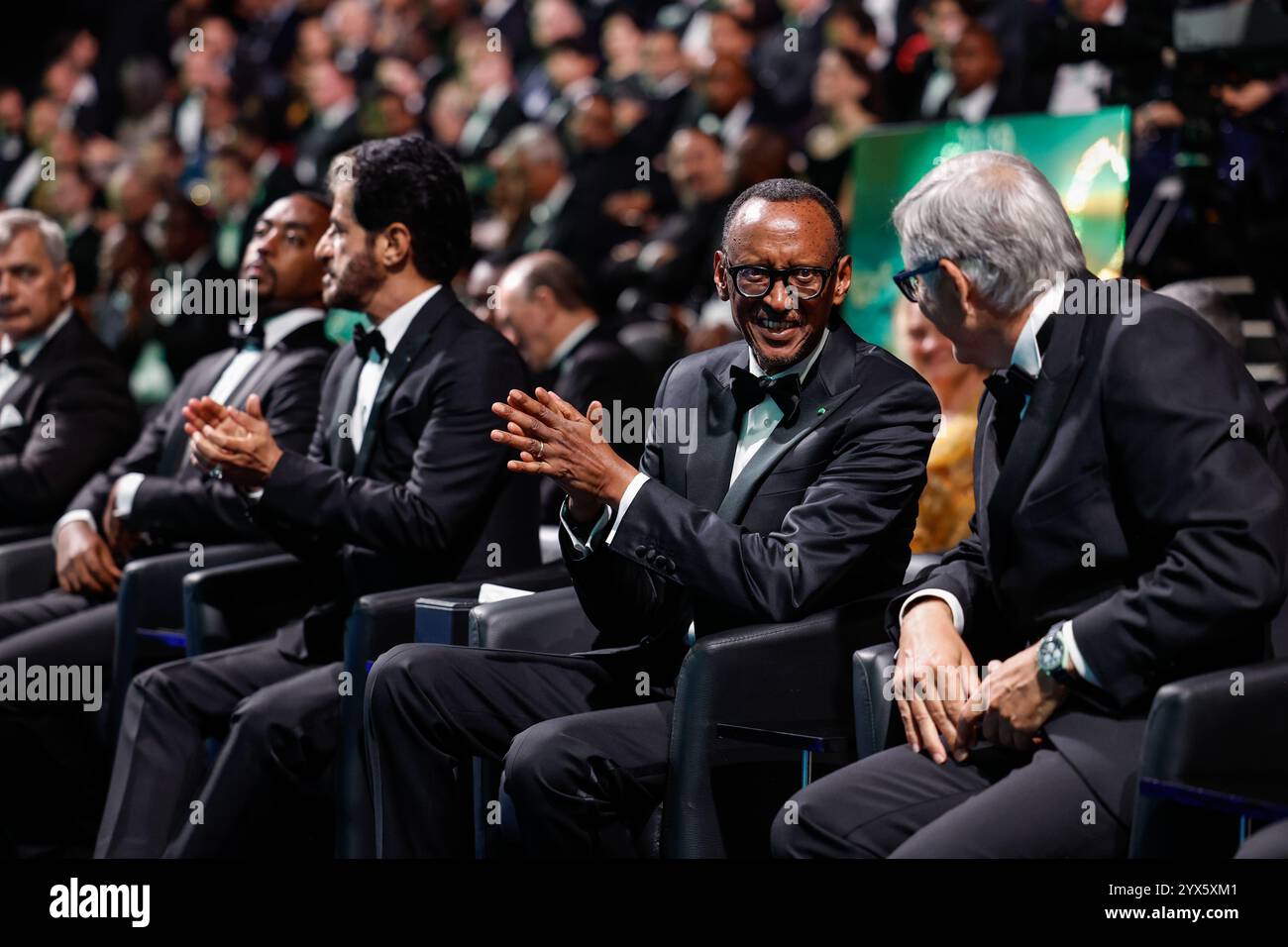 Kagame Paul, Rwanda president, portrait with BEN SULAYEM Mohammed ...