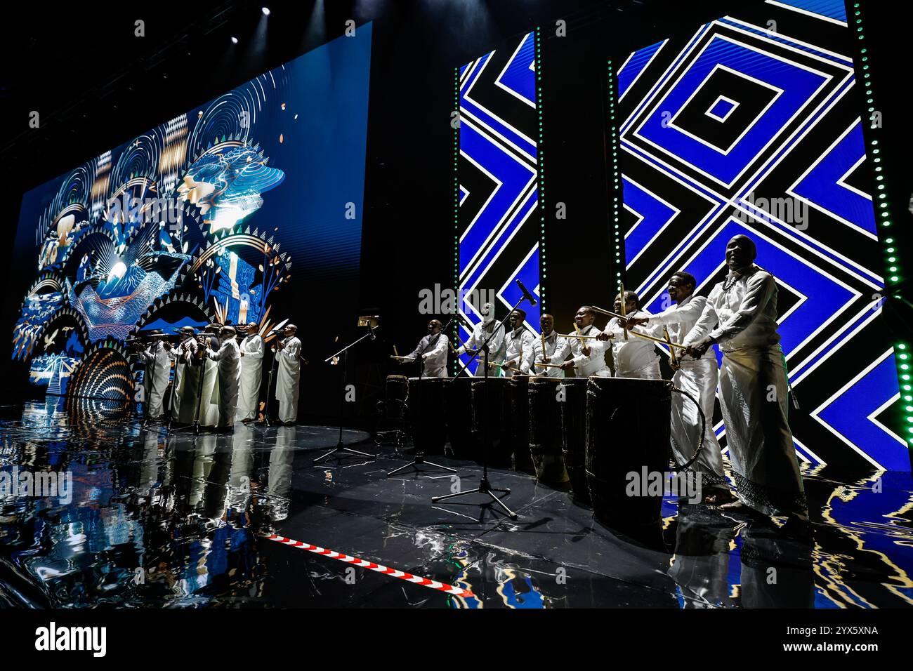 Musical show during the 2024 FIA Awards Ceremony, on December 13, 2024 ...
