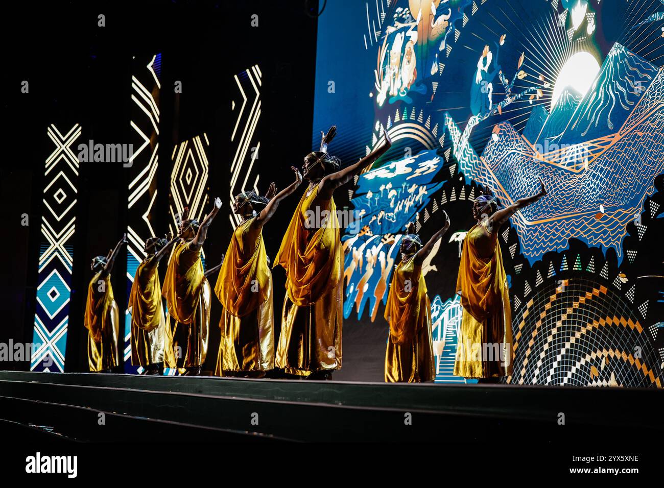 Musical show during the 2024 FIA Awards Ceremony, on December 13, 2024 ...