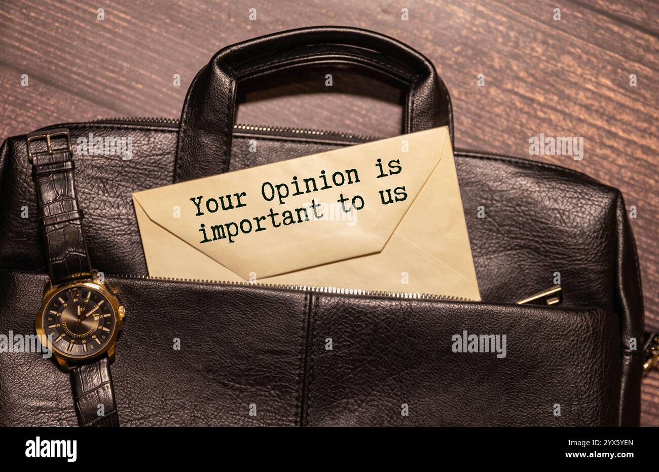 Text your Feedback matters on White Paper Background, Business concept ...