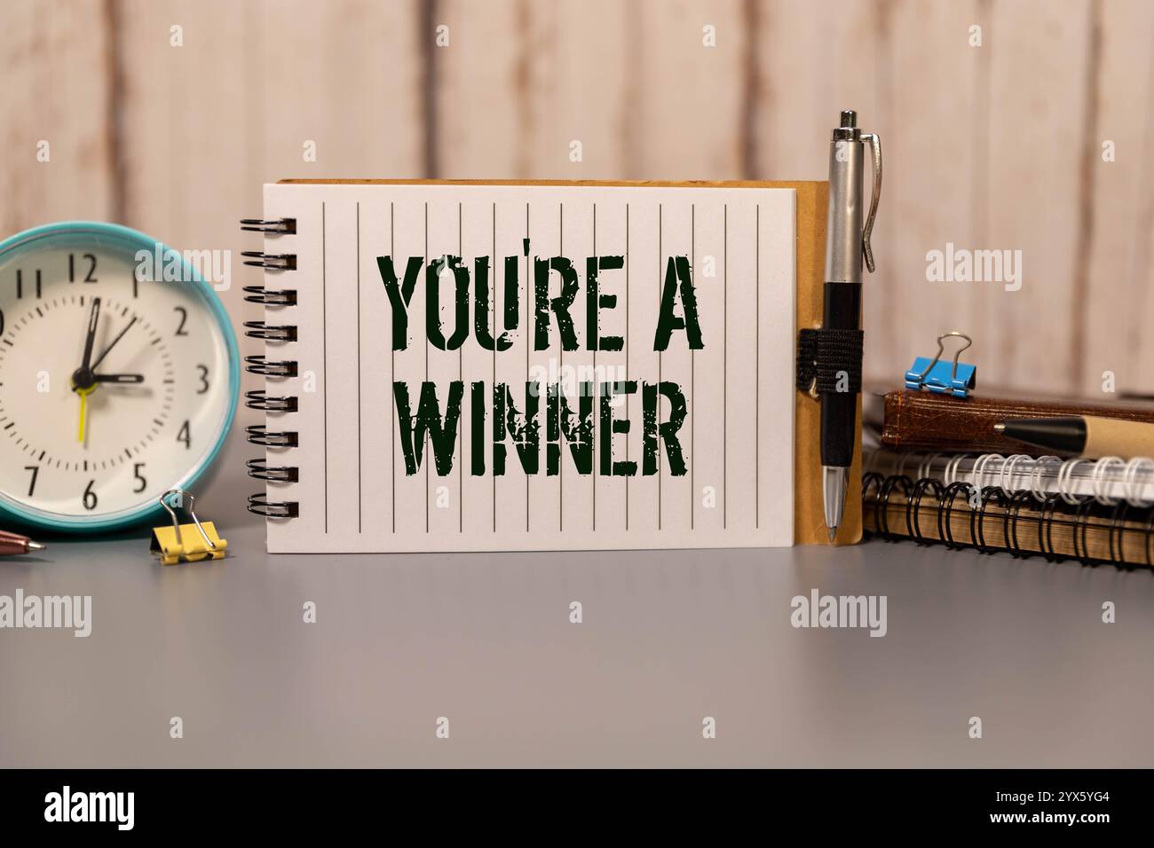 Success Starts With Discipline text on paper card with magnifying glass ...