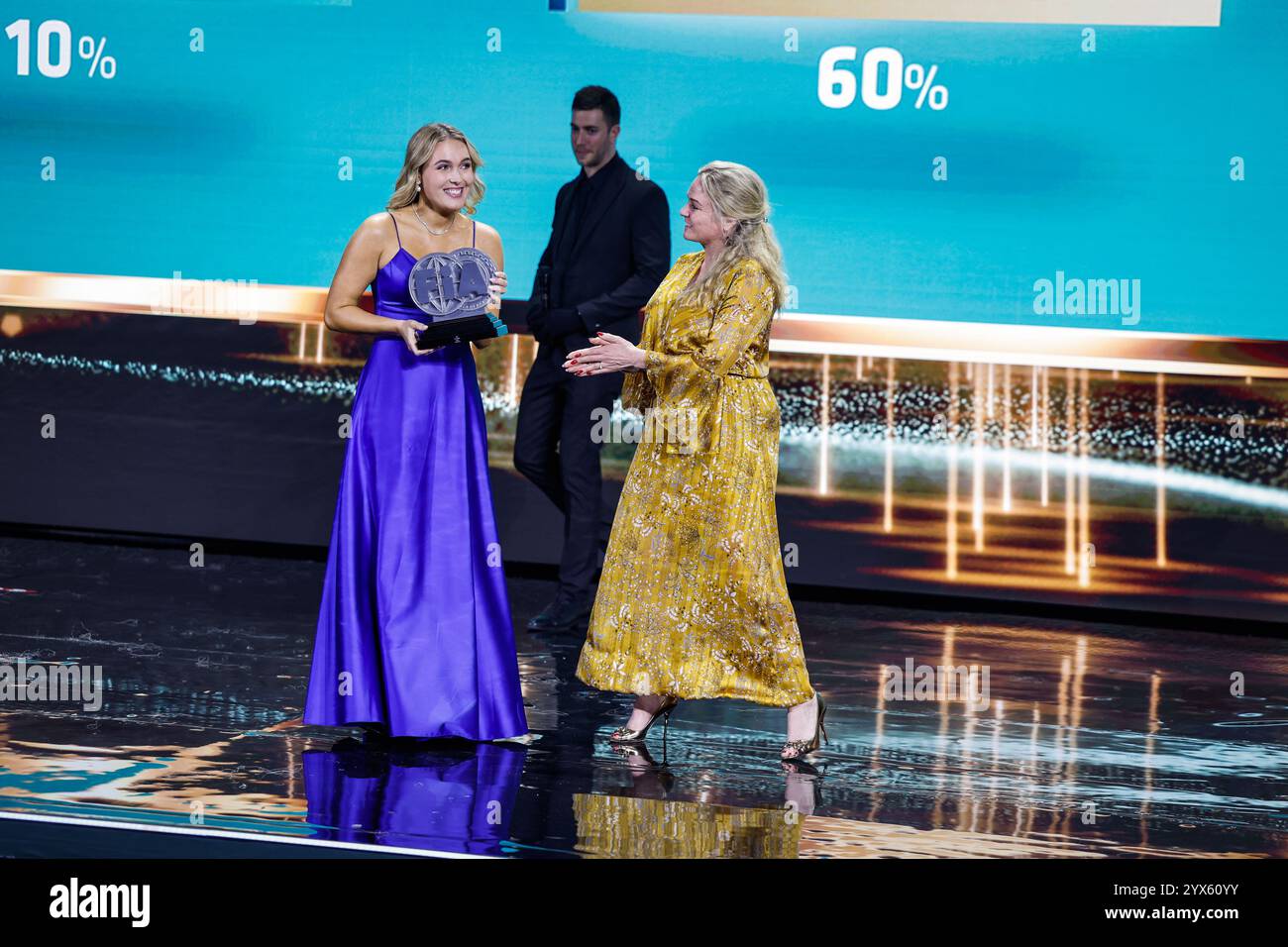 Kigali, Rwanda. 13th Dec, 2024. SOLBERG Pernilla with ANDERSSON Klara during the 2024 FIA Awards ...