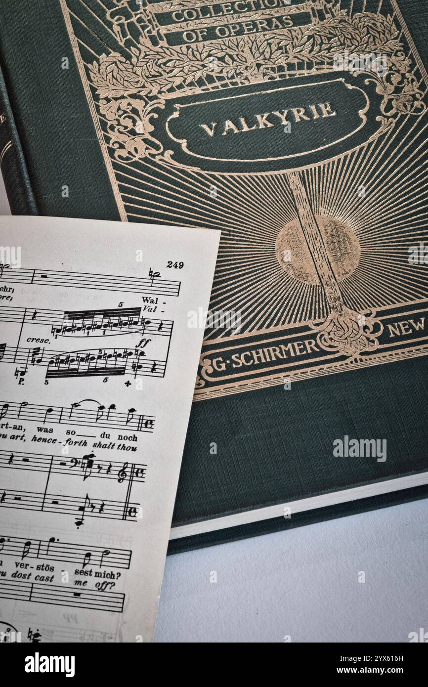 Bound book still life of G. Schirmer's Collection of Operas: Valkyrie ...