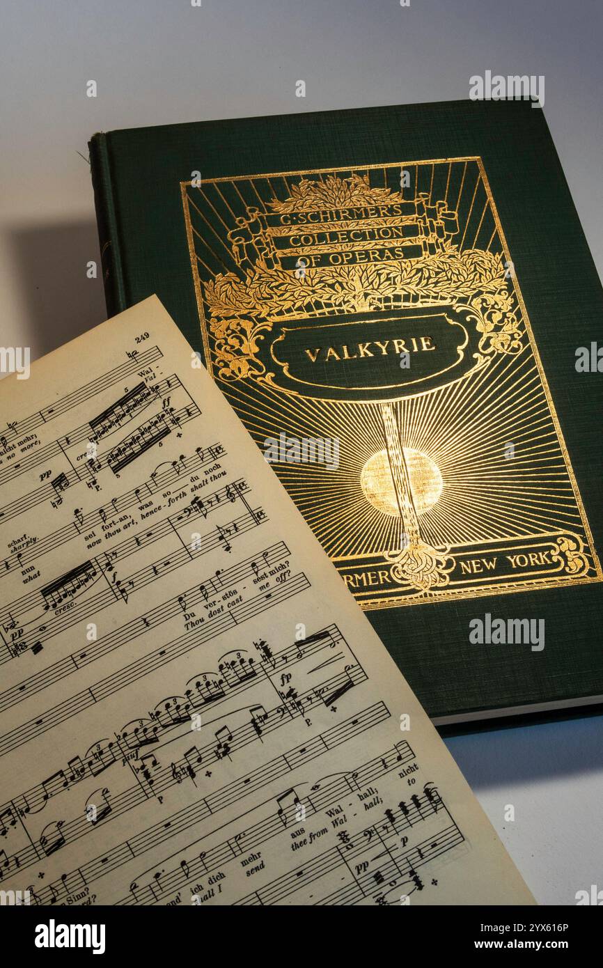 Bound book still life of G. Schirmer's Collection of Operas: Valkyrie ...