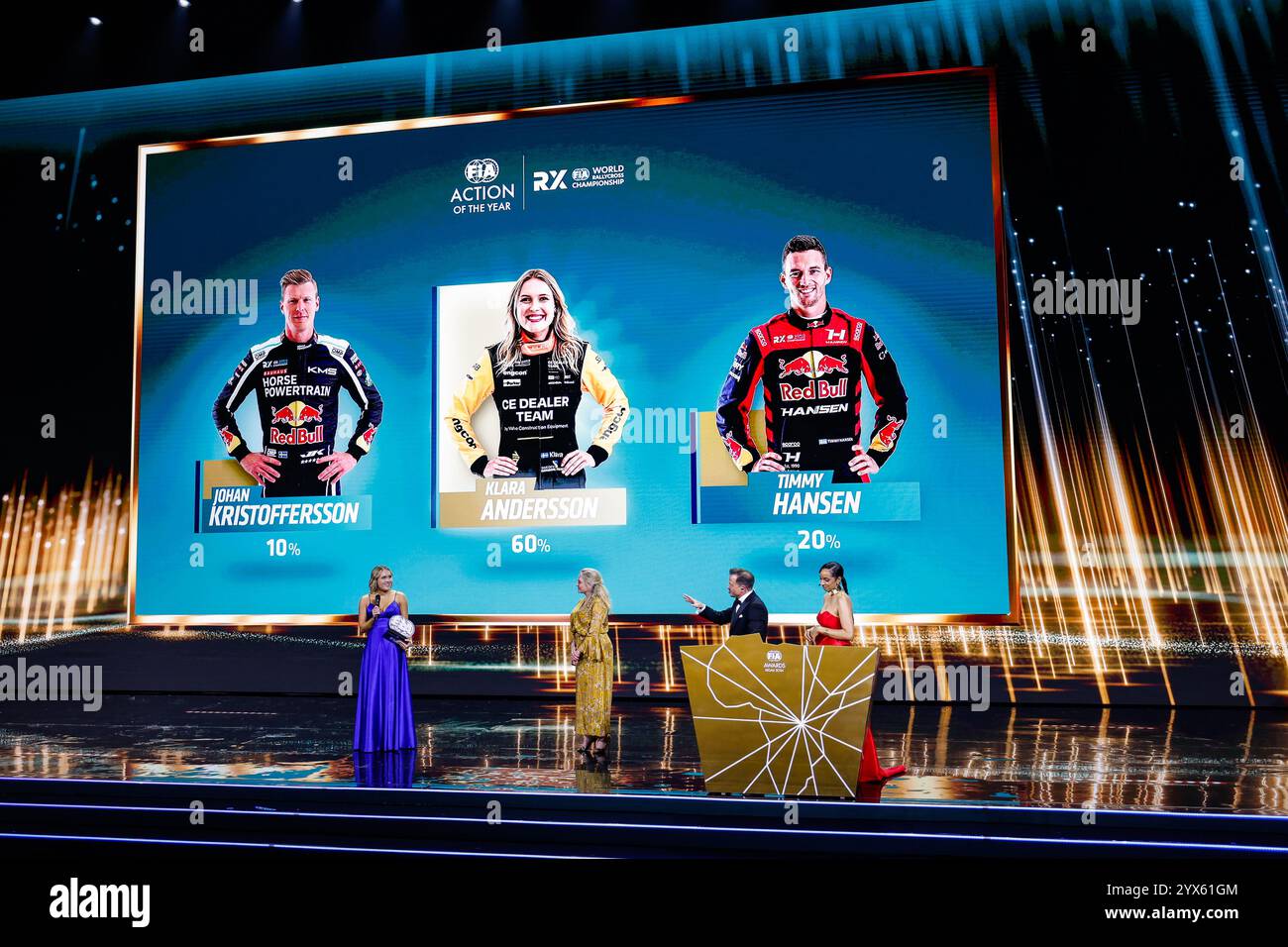 SOLBERG Pernilla with ANDERSSON Klara during the 2024 FIA Awards Ceremony, on December 13, 2024 ...