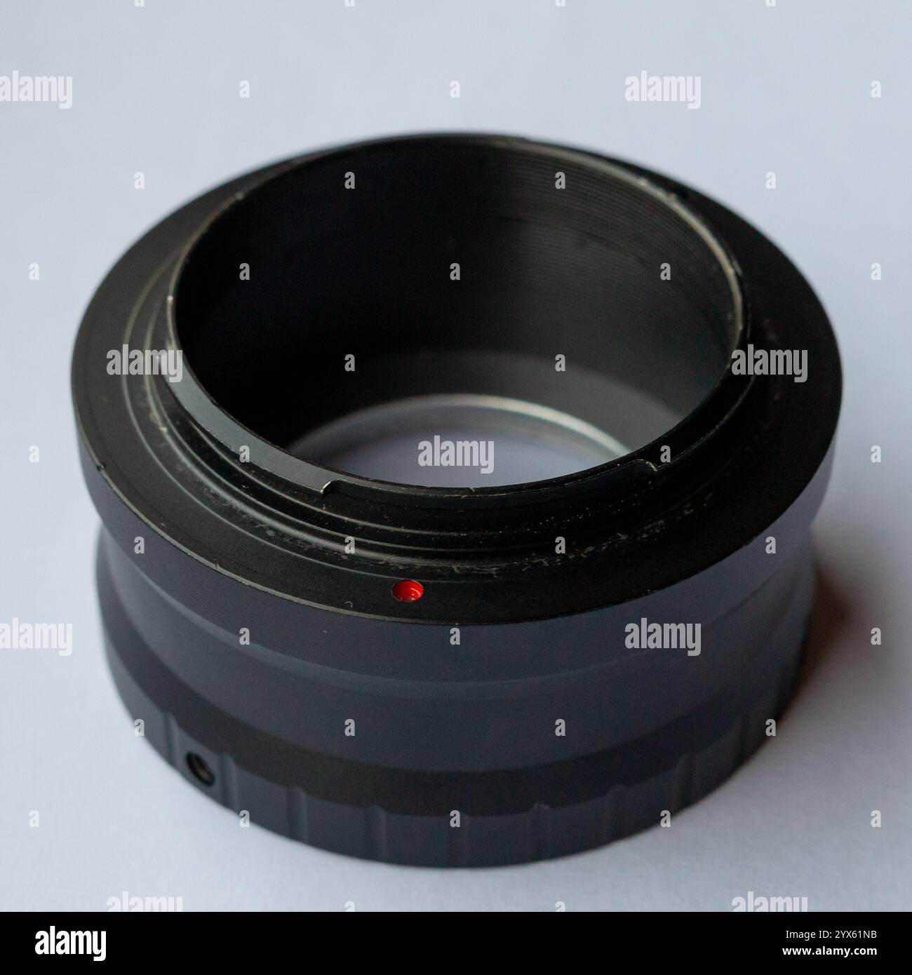 lens adapter. The connecting link between the camera and the lens Stock ...