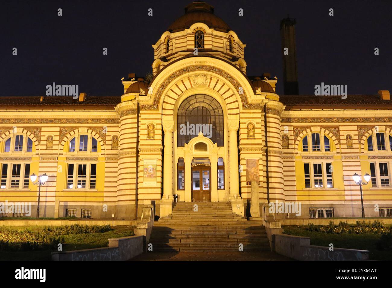 The regional history museum sofia in Bulgaria at night Stock Photo - Alamy