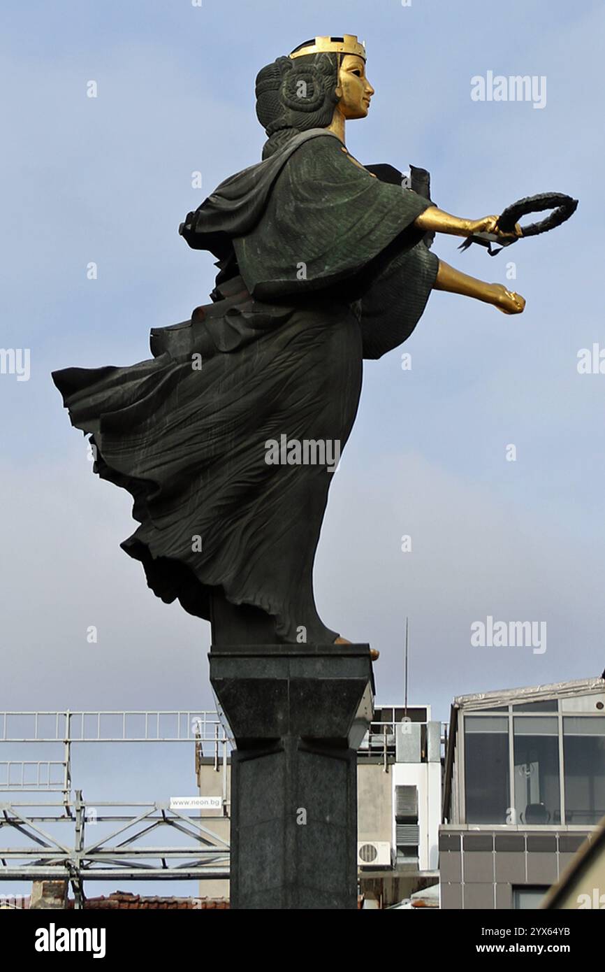 The Statue of Sveta Sofia ( Saint Sophia ) in St Nedelya Square, Sofia ...