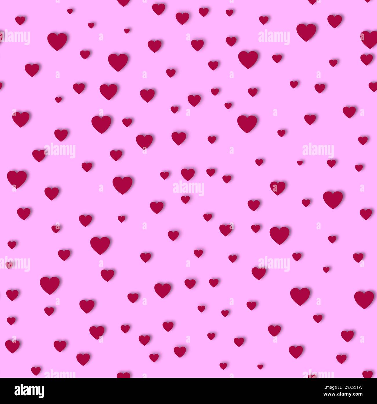 Valentine love hearts seamless 14 February pattern for wrapping paper ...