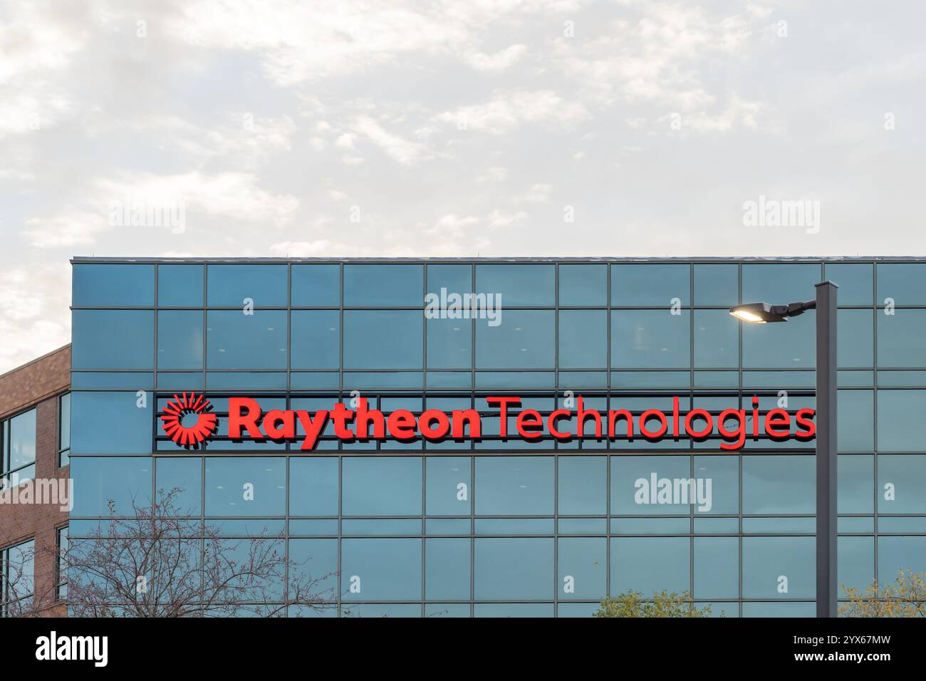 Raytheon Technologies office building in Woburn, Massachusetts, USA ...
