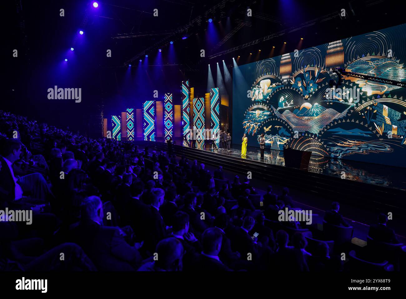 Kigali, Rwanda. 13th Dec, 2024. Jaguar TCS Racing Formula E team ...