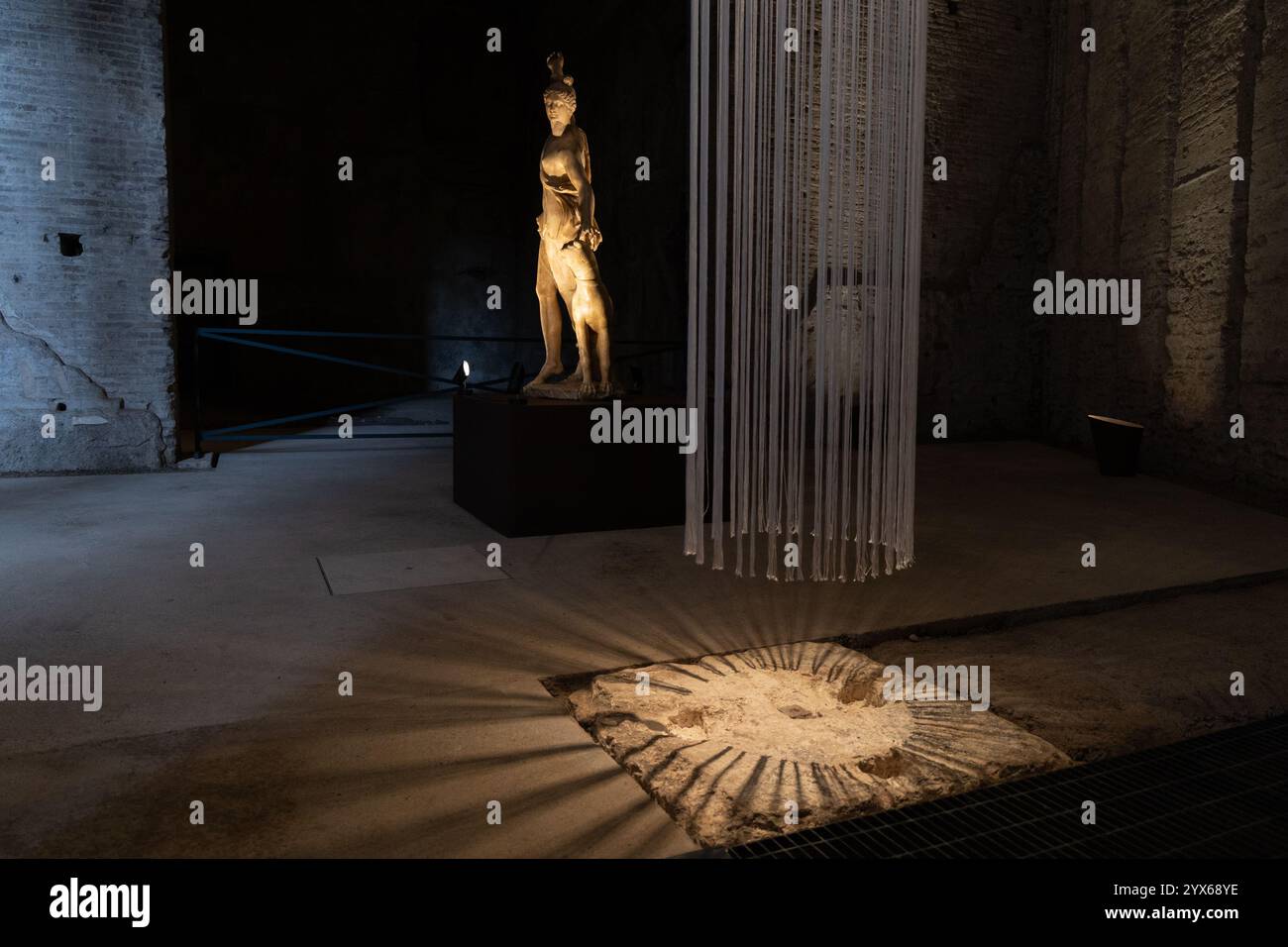 Rome, Italy. 13th Dec, 2024. The statue of “Nymph with Panther ...