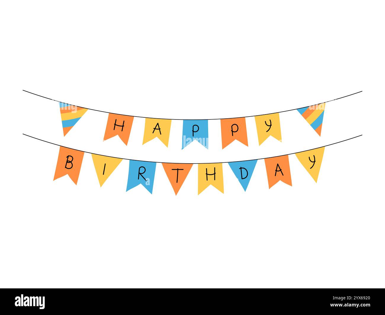 Bunting flags with words party hi-res stock photography and images - Alamy