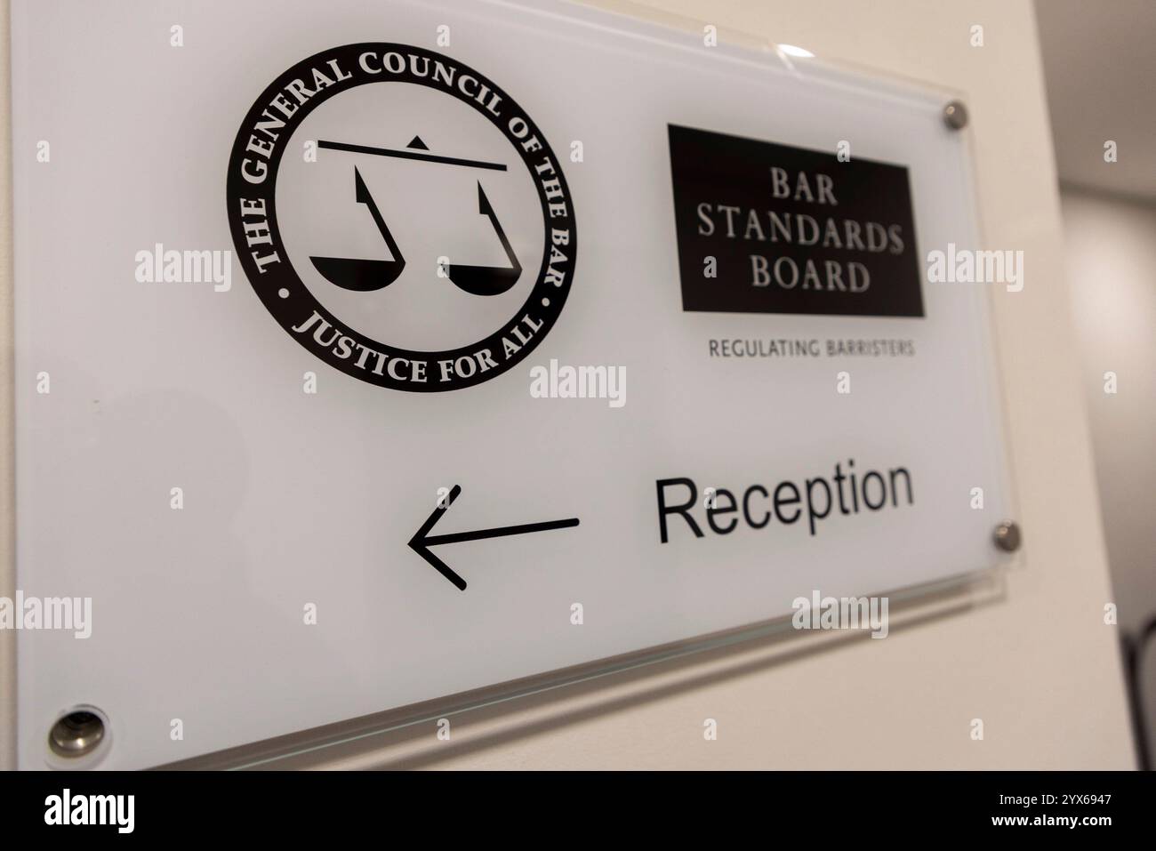 Entrance to the General Council of the Bar and the Bar Standards Board ...