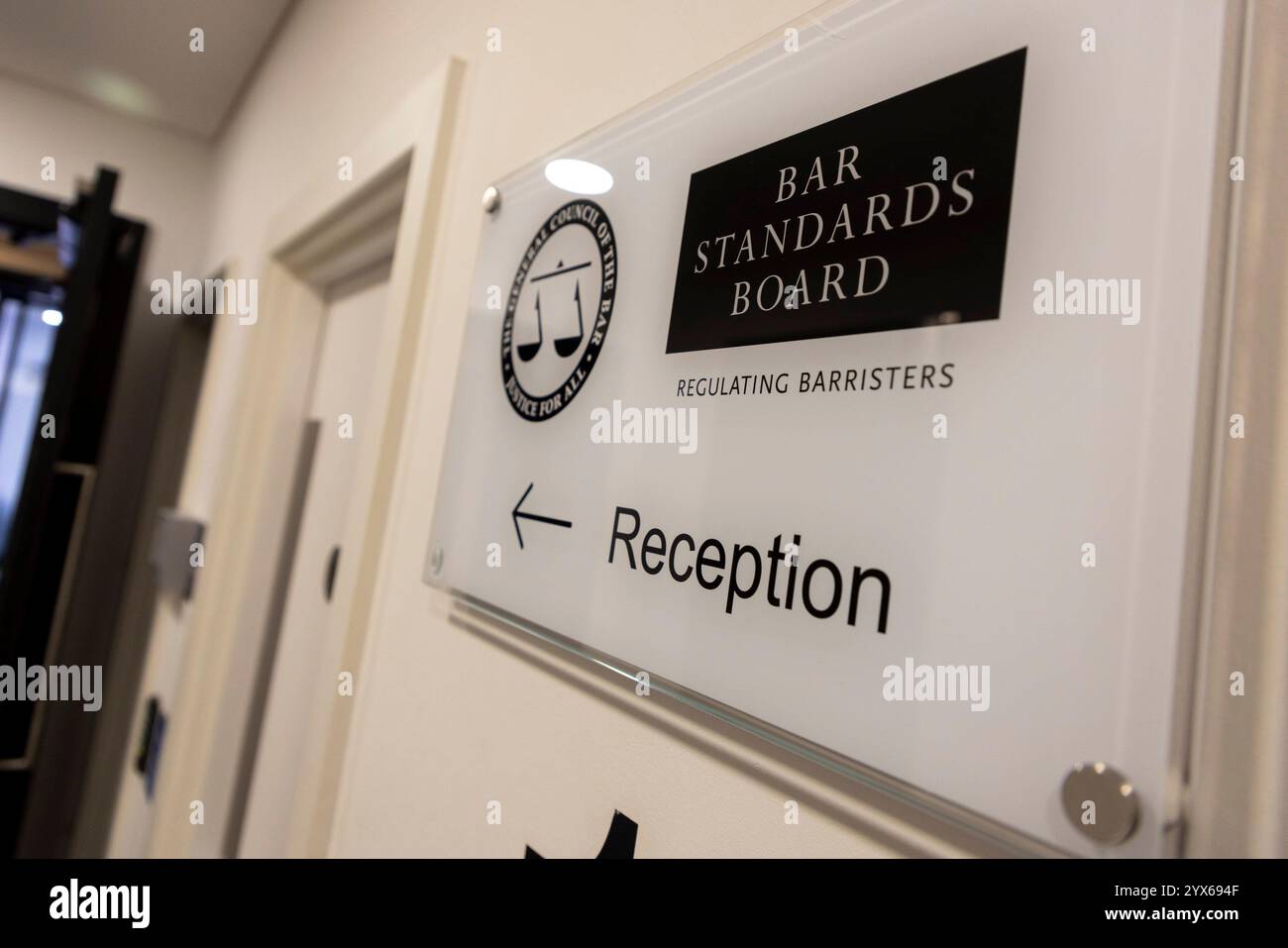 Entrance to the General Council of the Bar and the Bar Standards Board ...