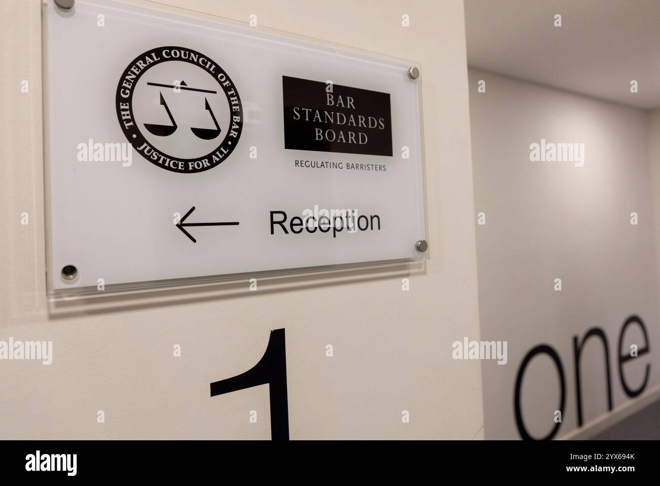 Entrance to the General Council of the Bar and the Bar Standards Board ...