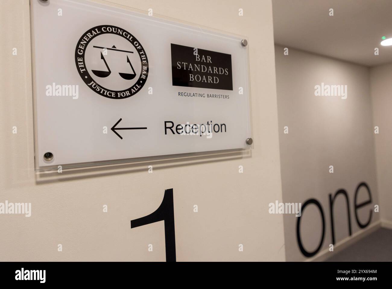 Entrance to the General Council of the Bar and the Bar Standards Board ...