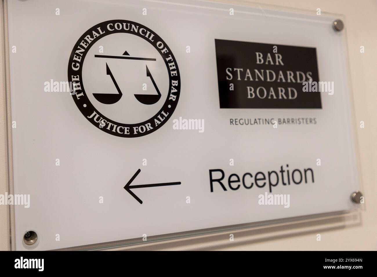 Entrance to the General Council of the Bar and the Bar Standards Board ...