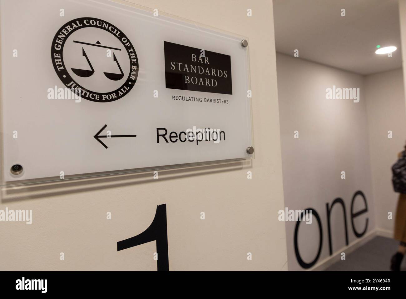 Entrance to the General Council of the Bar and the Bar Standards Board ...