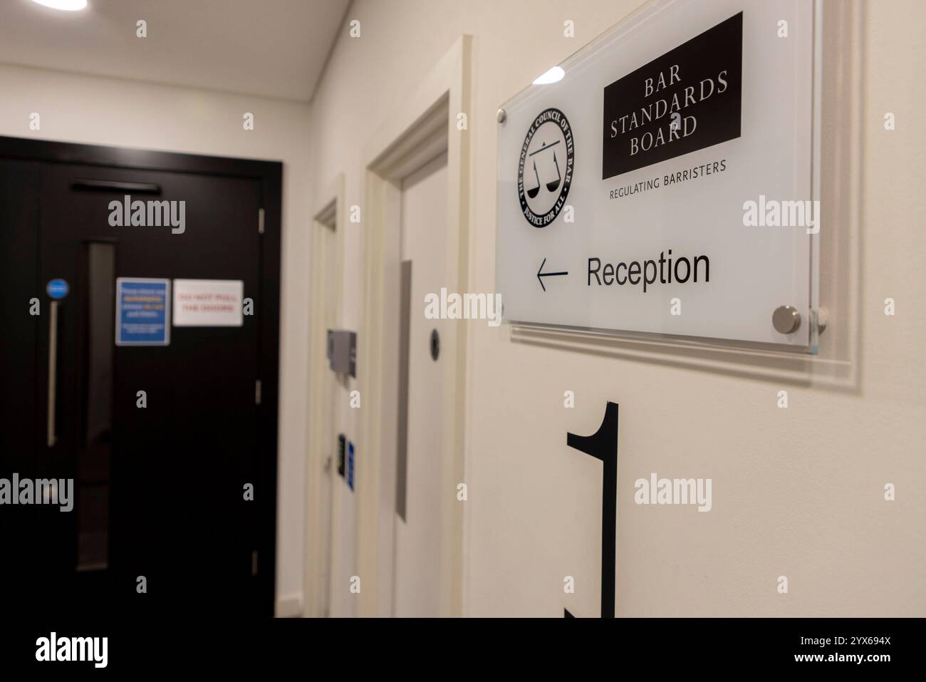 Entrance to the General Council of the Bar and the Bar Standards Board ...