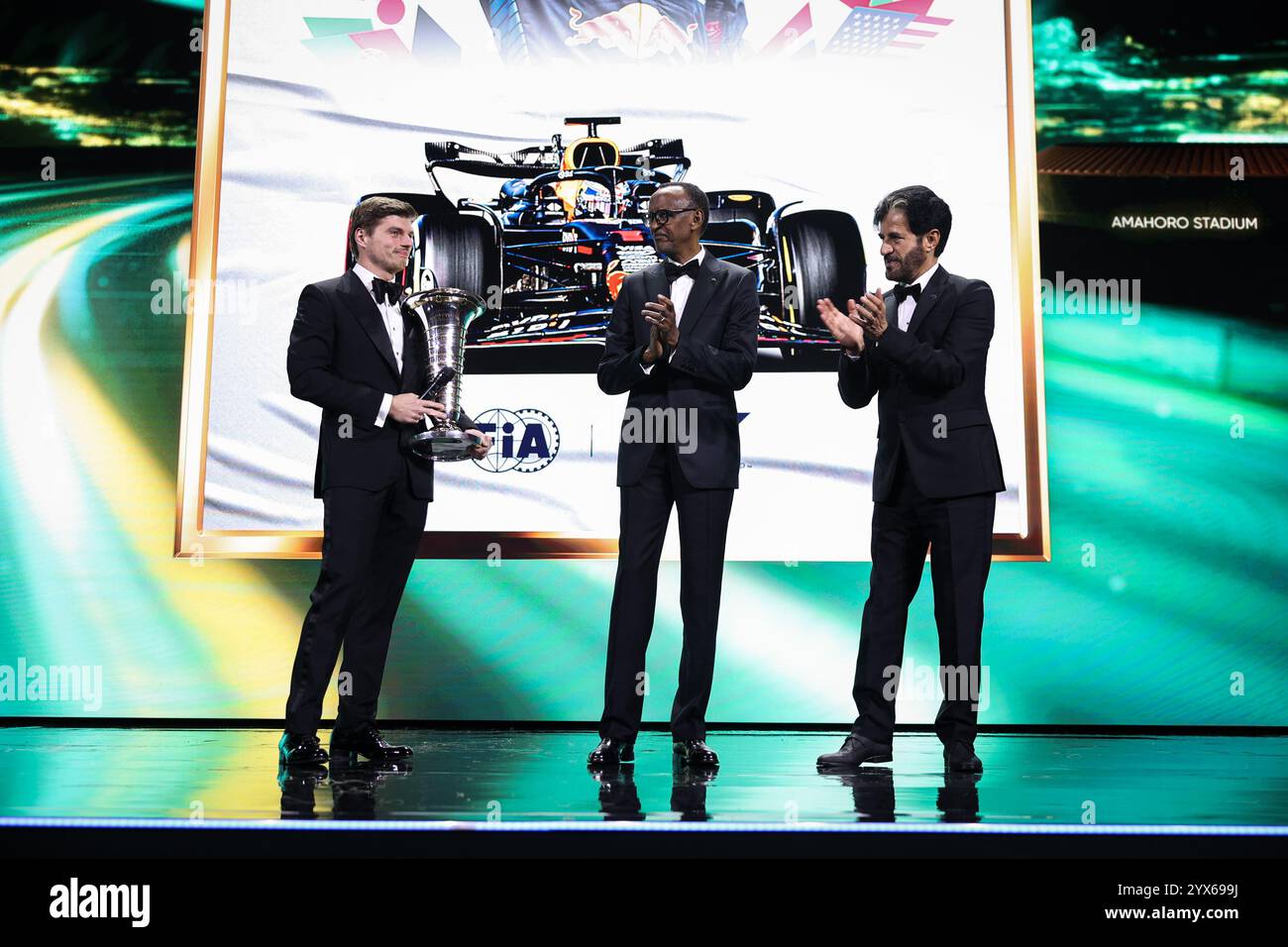 VERSTAPPEN Max, Red Bull Racing, FIA Formula 1, portrait with KAGAME ...