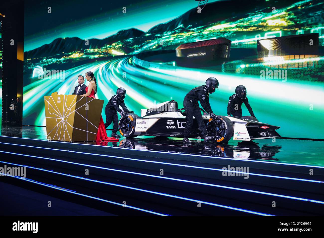 Jaguar TCS Racing Formula E team champion during the 2024 FIA Awards ...