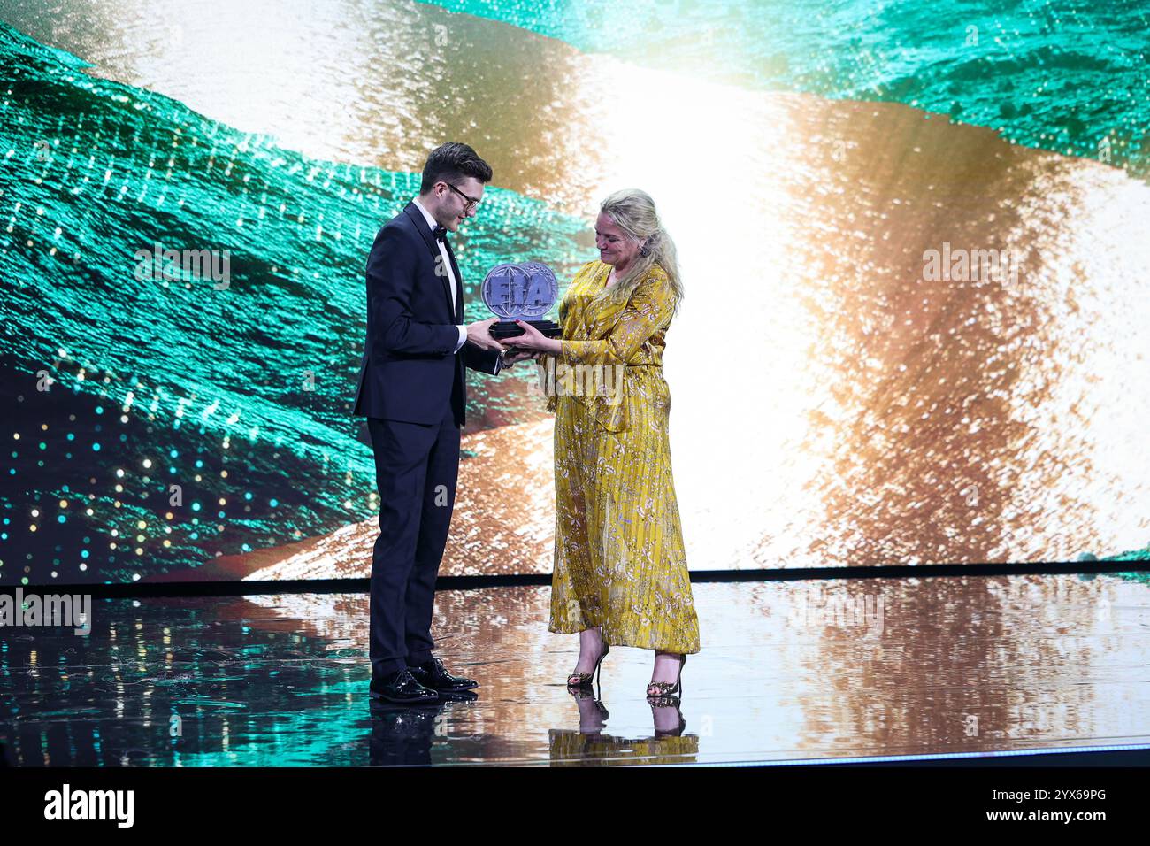 SOLBERG Pernilla with HANSEN Kevin during the 2024 FIA Awards Ceremony ...