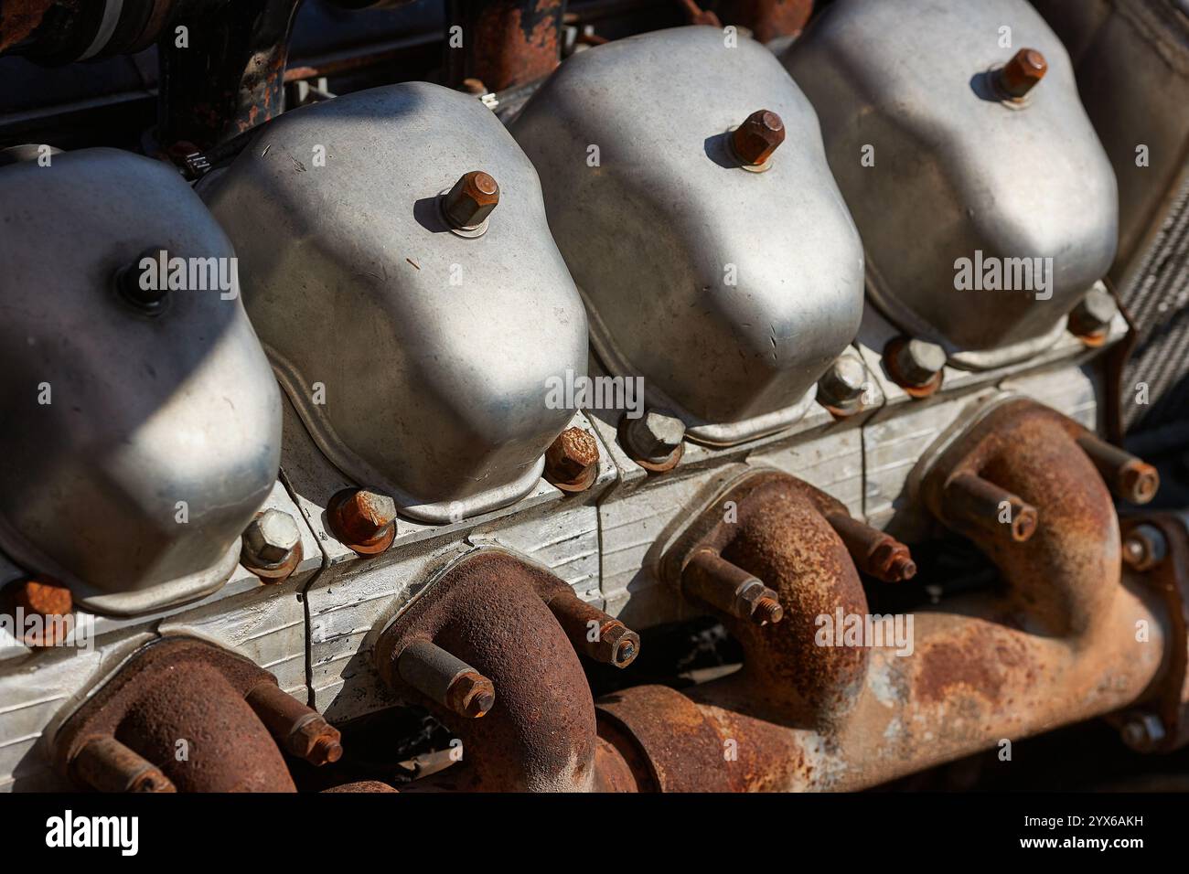 Old rusty engine of car or truck Stock Photo - Alamy