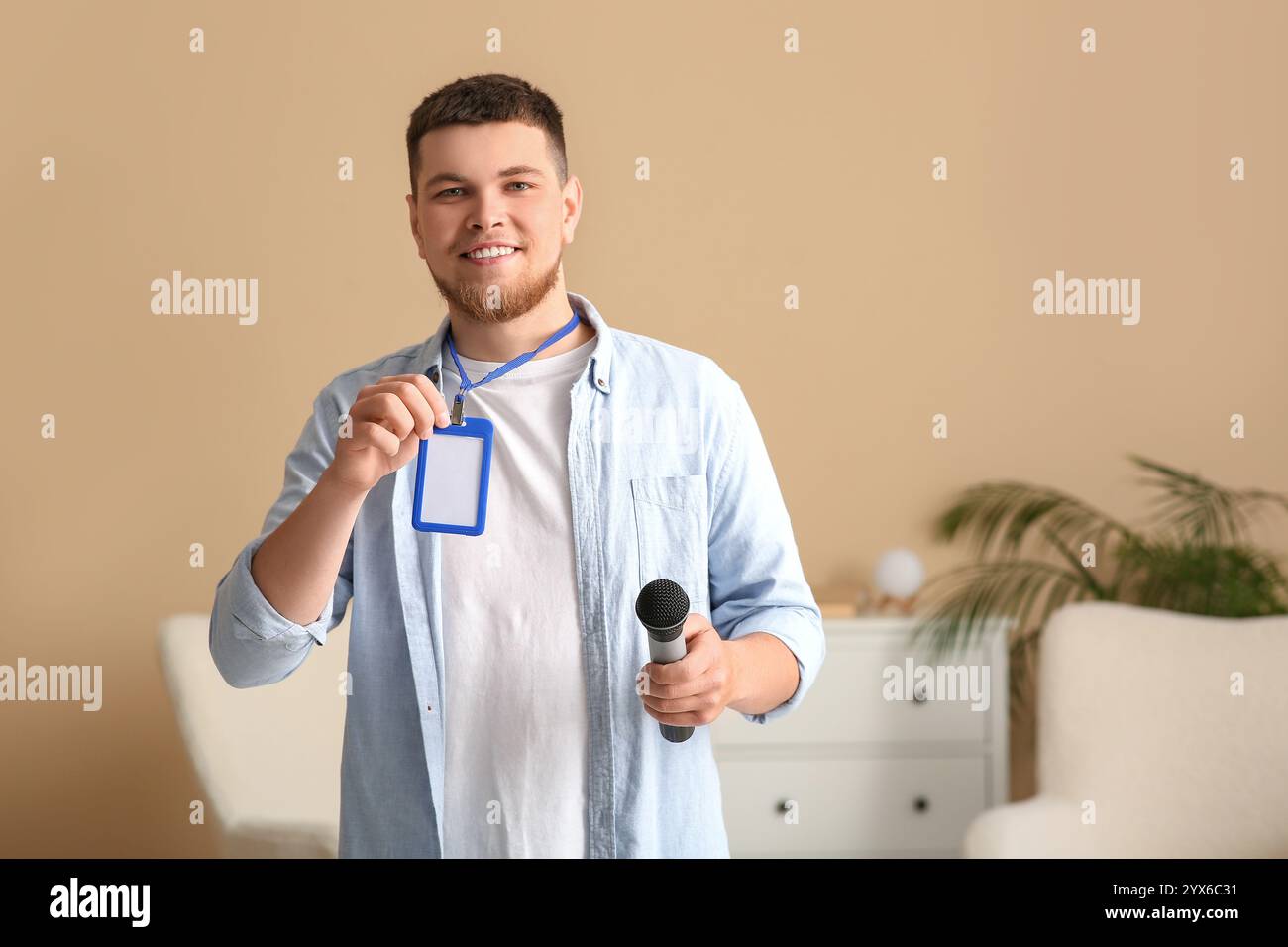 Blank name tag in hi-res stock photography and images - Alamy